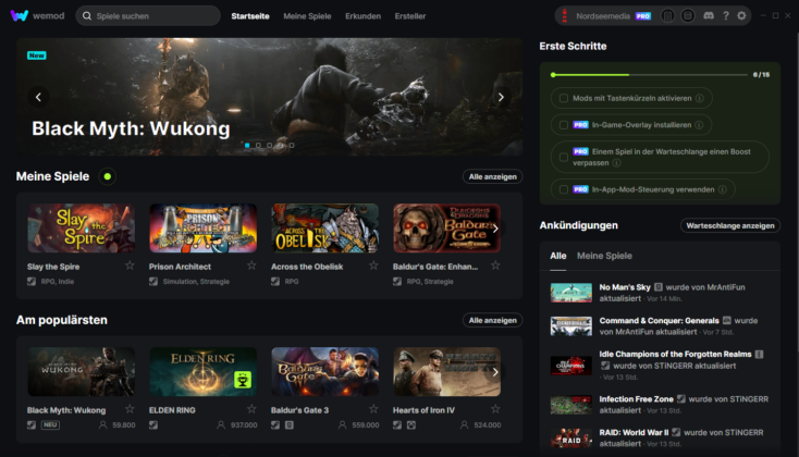 WeMod – PC Spiele Cheats, Trainer und Mods in einer einzigen App ...