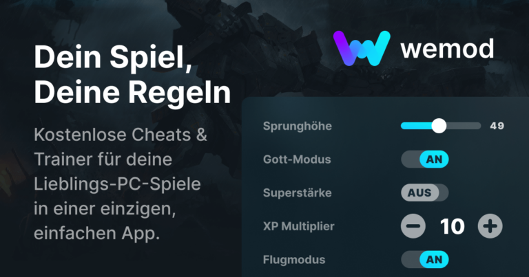 WeMod – PC Spiele Cheats, Trainer und Mods in einer einzigen App ...